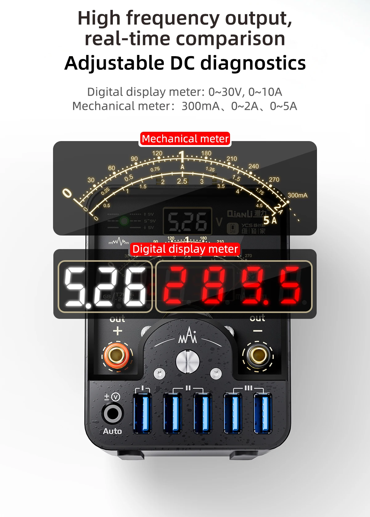 Qianli LT2 Individual Power Supply DC Diagnosis Meter Ammeter for Phone ...