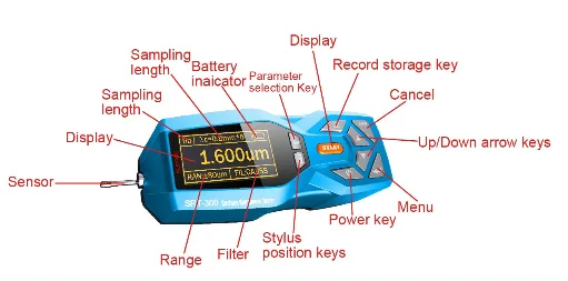 Sensor Surface Roughness Tester Testing Instruments DNT Test Equipment ...