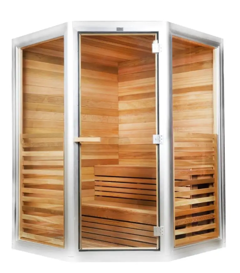 4 People Russian Sauna Room Indoor Sauna Corner Traditional Sauna Room ...