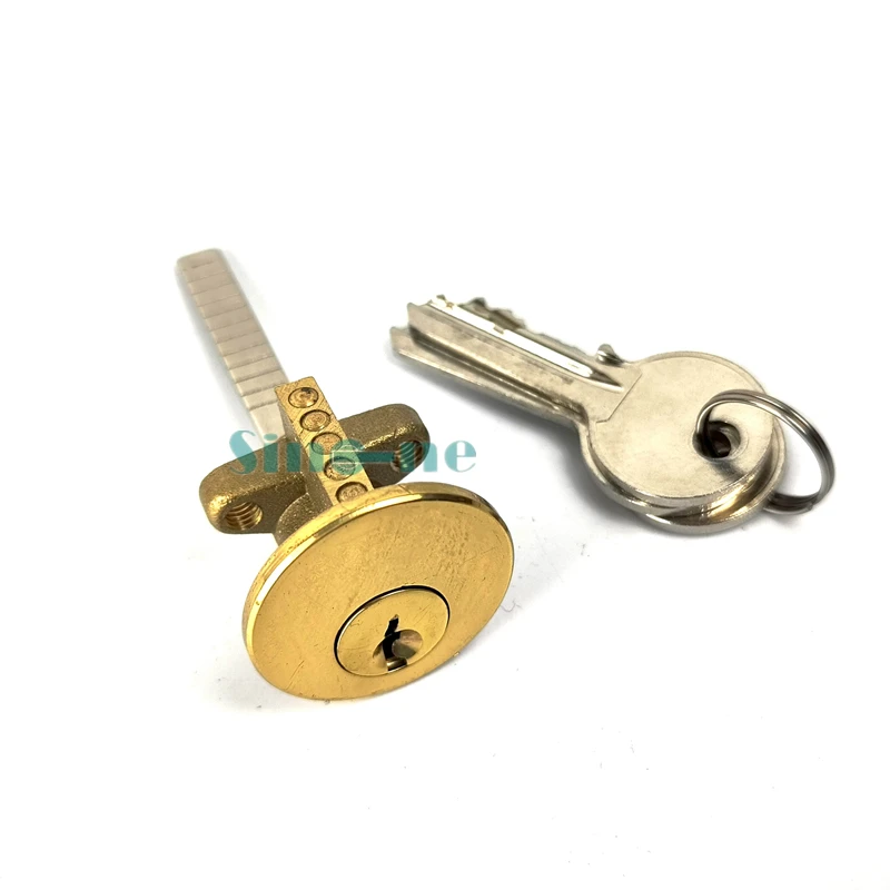 ANSI Brass Rekey SC Keyway Rim Mortise Tailpiece Lock