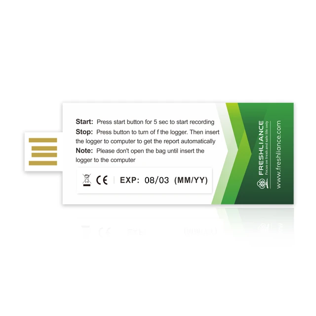 Fresh Tag 1D Fruit Temperature Data Logger - Precision & Custom Support