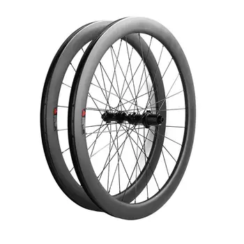 Carbon Wheels Road Bike Wheelset Disc 45mm Clincher Bicycle Wheels 25mm ...