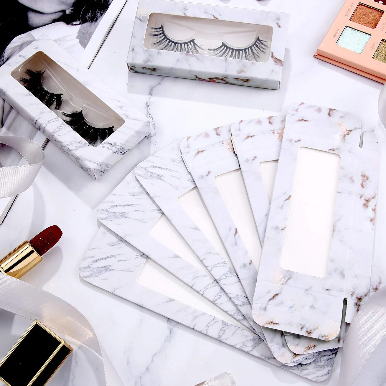 Eyelash Packaging Box And Lashes Cases Paper Eyelash Vendor Pink Lash ...