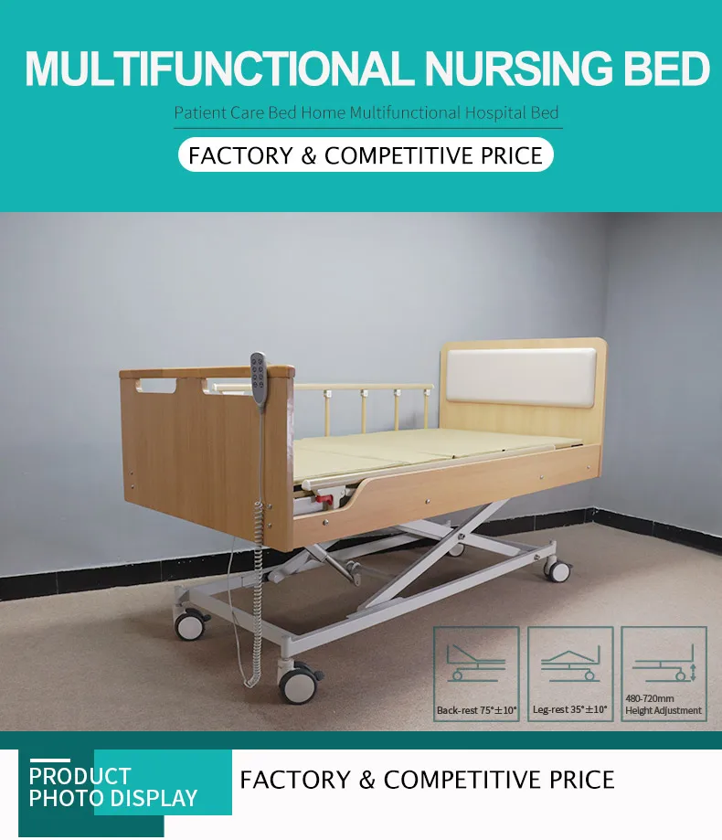 Medical Patient Bed 3 Function Nursing 5 Function Icu Electric Hospital ...
