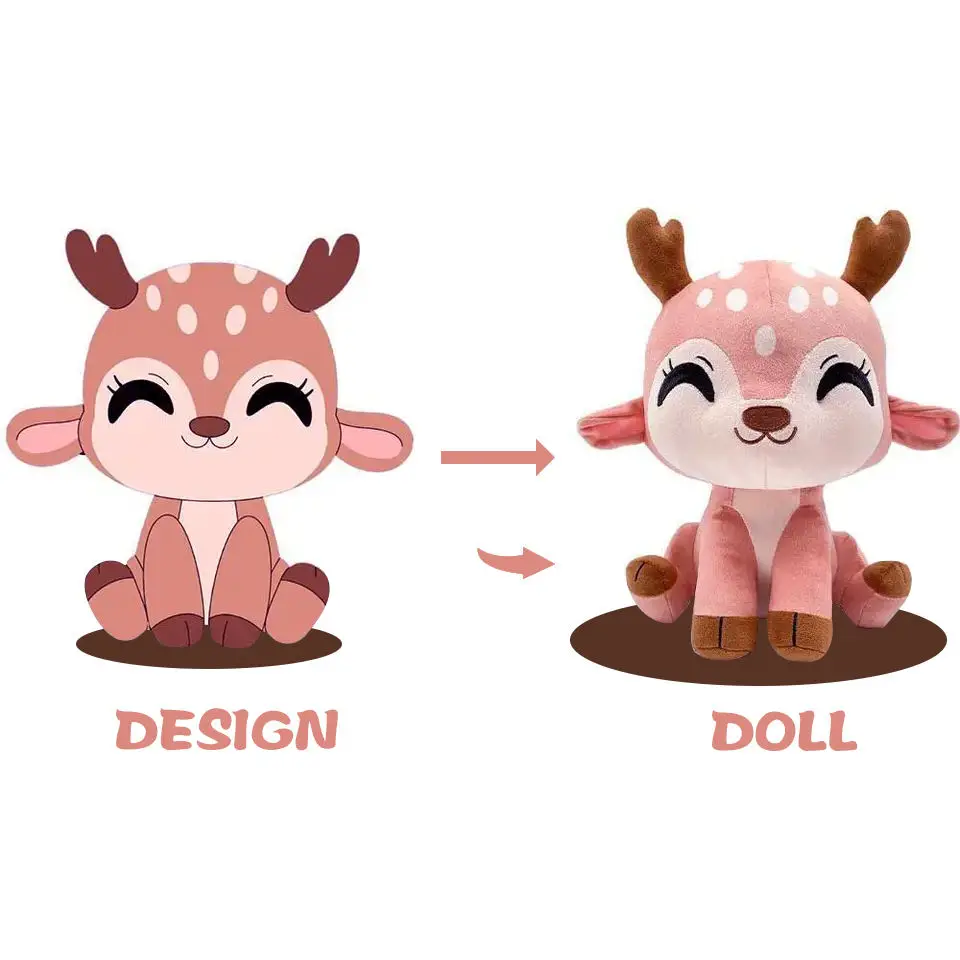 Custom Stuffed Animals Plush Cartoon Design Soft Animal Stuffed Doll ...