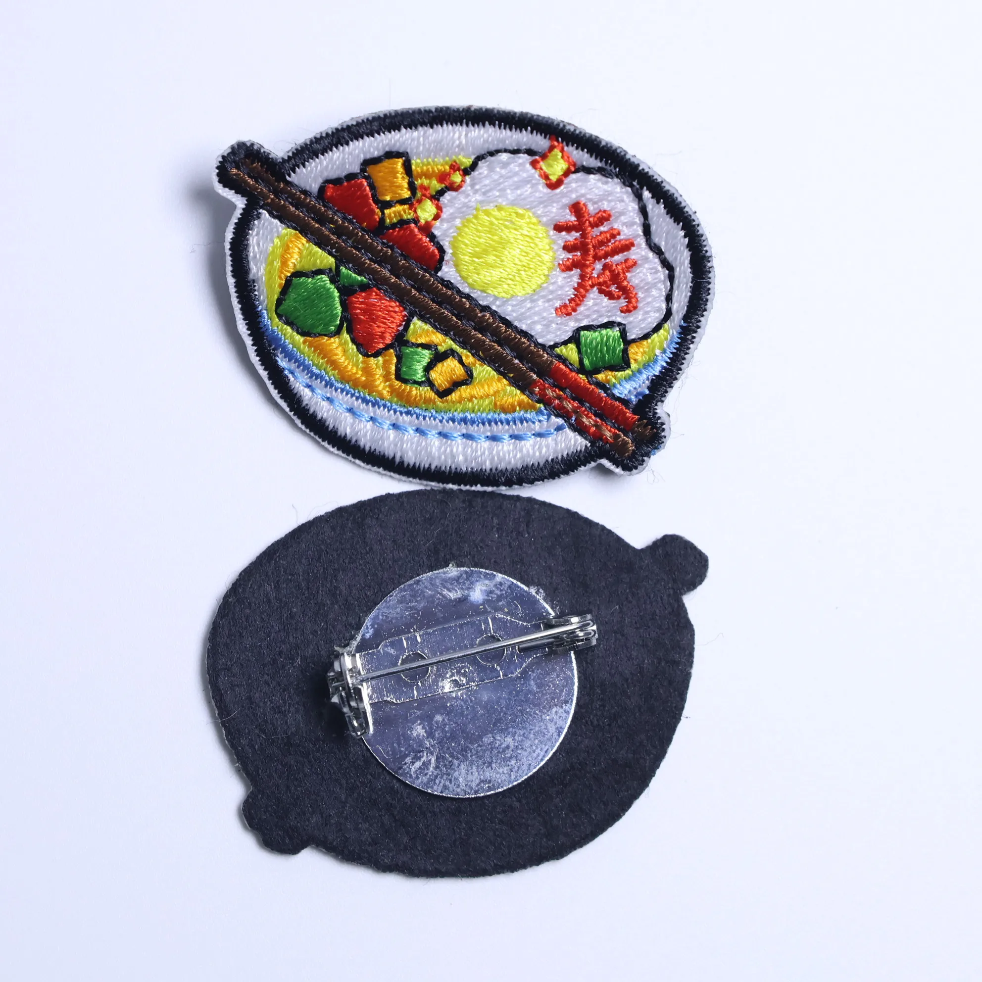 Custom Embroidered Small Patches with Safety Pins,Wholesale Embroidered ...