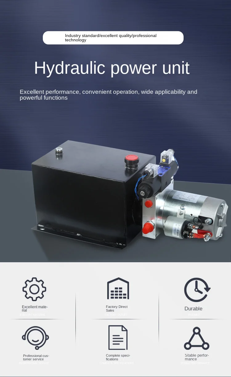 Hydraulic Power Unit Assembly Pump Motor Electromagnetic Electric ...