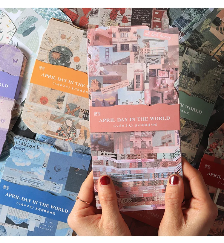 30 Sheets/pack Of April Day Collection,Retro Materials,Message And Note ...