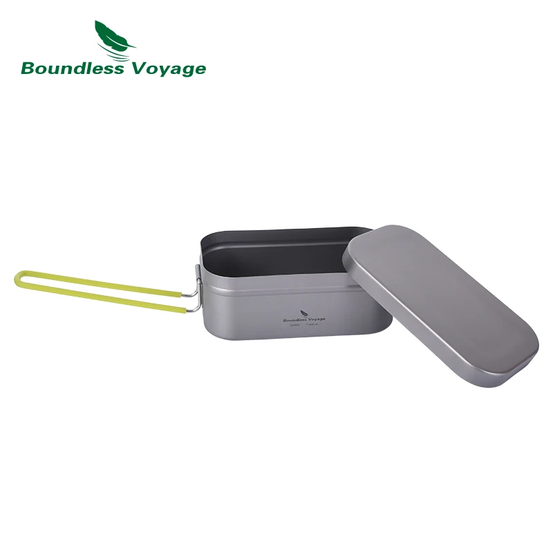Boundless Voyage Ultralight Weight Food Container Box Titanium Lunch ...