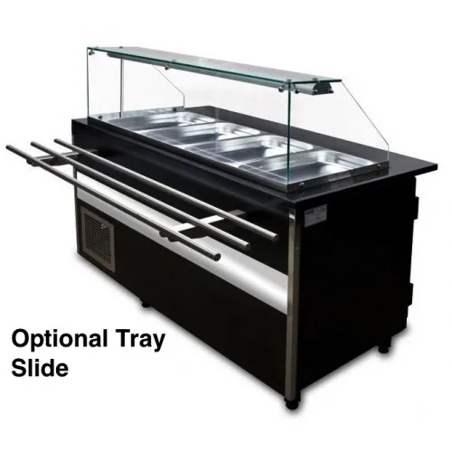 Buffet Bain Marie Hot Food Warmer Counter with Sneeze Guard for ...