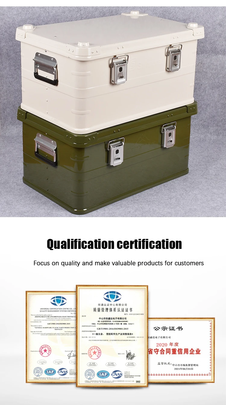 Aluminum Alloy Storage Bins Outdoor Storage Box Aluminum Camping ...