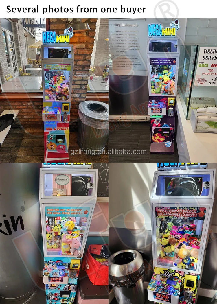 Lifun Customized Small Mini Mega Rent Claw Machine Toy Prize Vending ...