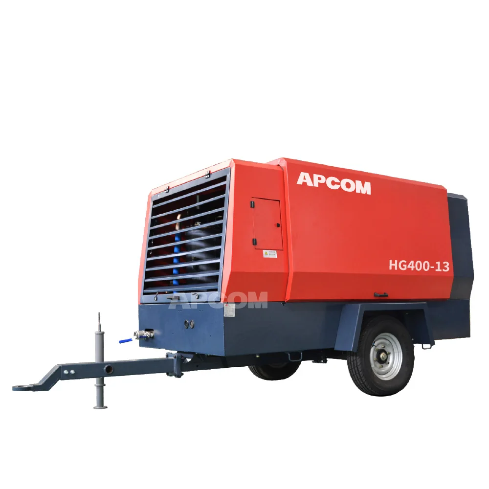 110kw 10bar 450cfm Cummins Diesel Compressors for Mining