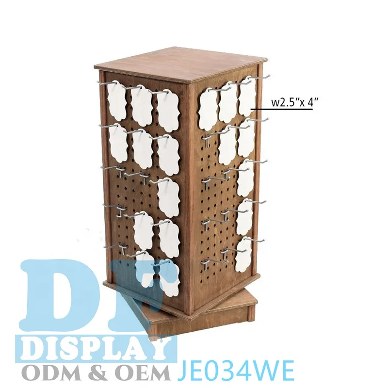 Wooden/mdf Jewelry Display Rack - Elegant & Customizable