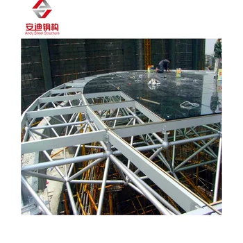 Space Frame Geodesic Dome Skylight Prefabricated Steel Structure ...