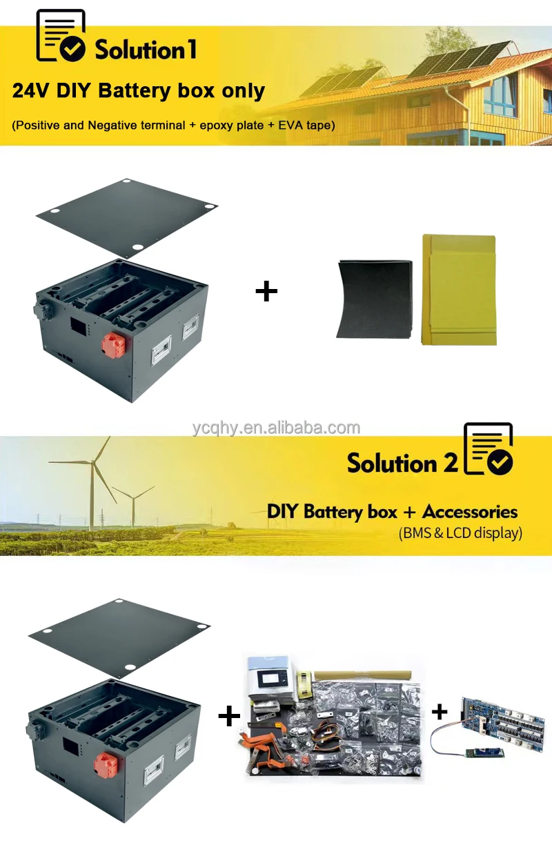 25.6V 280Ah Diy Box - 24V Lifepo4 Battery Case, Stackable Metal Battery ...