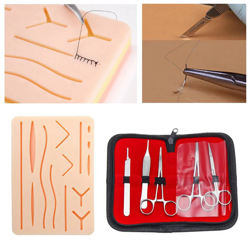 Surgical Suture Instrument Suture Practice Skin Pad Suturing Model Skin ...