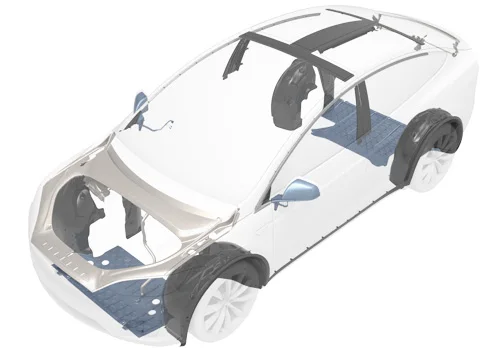 Bainel Trunk Scuff Plate Trim Cover For Tesla Model X 2022-2024 Oem