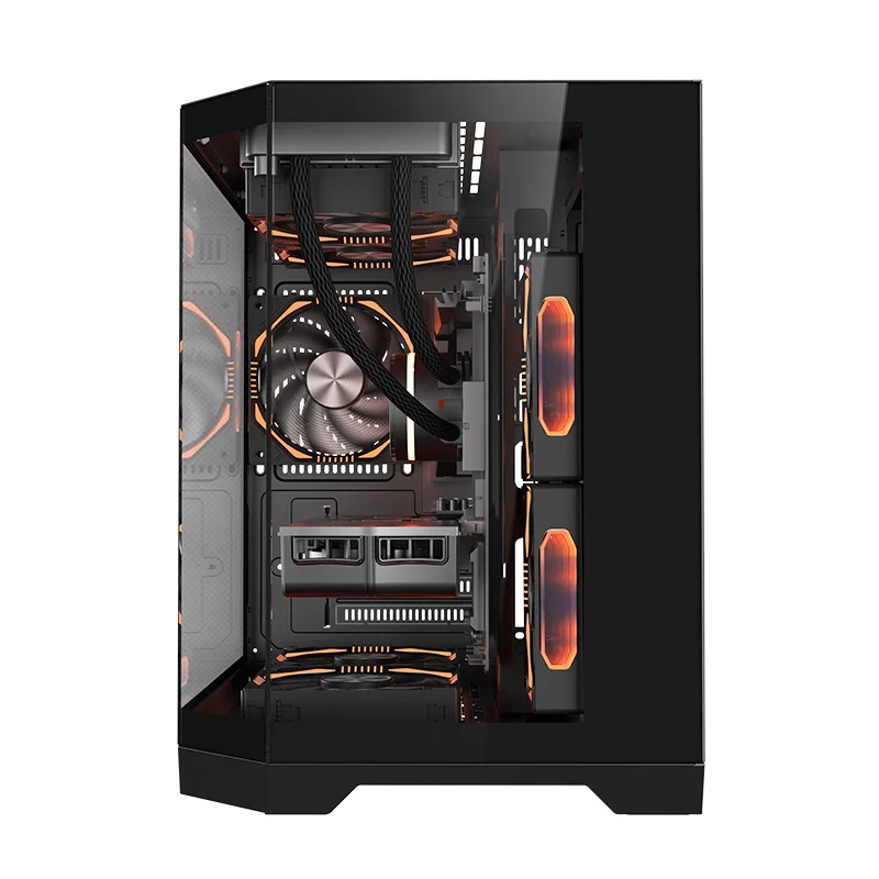 Mini Atx Gaming Computer Case Full View Tempered Glass Gaming Pc Case ...