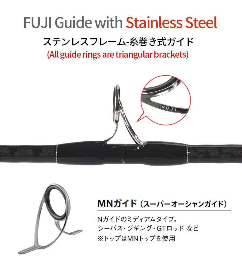 Madmouse Popping Rod - Full FUJI Parts Cross Carbon Boat Rod