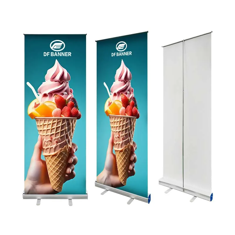 Portable Aluminum Roll Up Display Retractable Banner Stand For ...