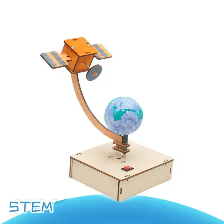Kids Diy Physical Space Stem Kits Satellite Orbit Gso Rotation Science ...