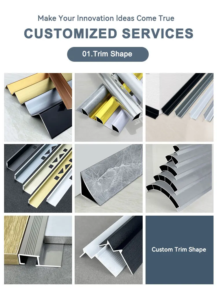 Aluminum Alloy Circular Arc Lining Filling Profile Extrusion