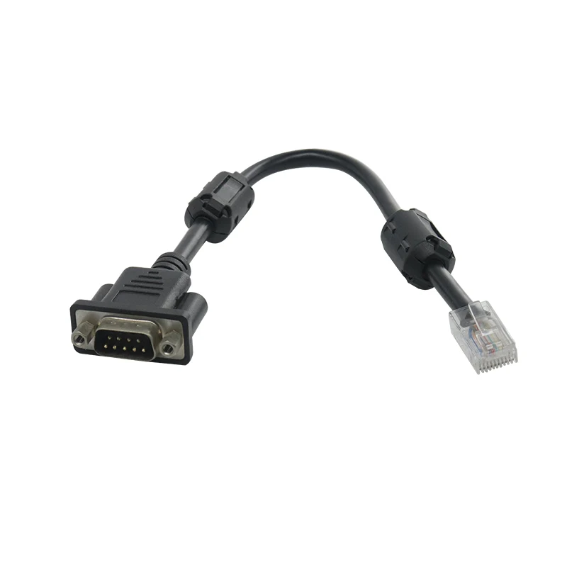 Rs232 Db9 9pin Serial Male Port To Rj45 8p8c Male Network Extension ...