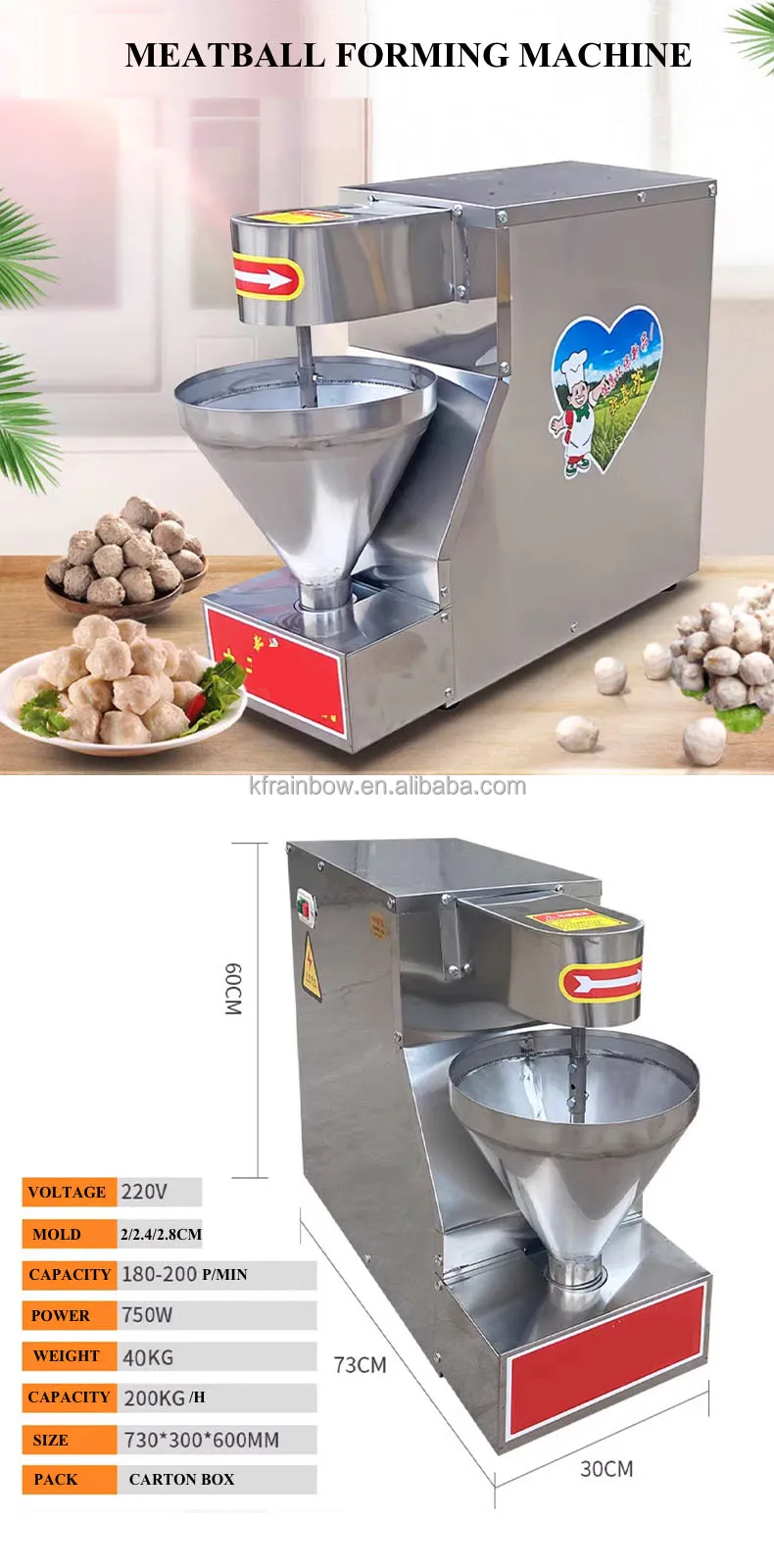 Patty Hamburger and Meat Balls Making Machine - Falafel Maker