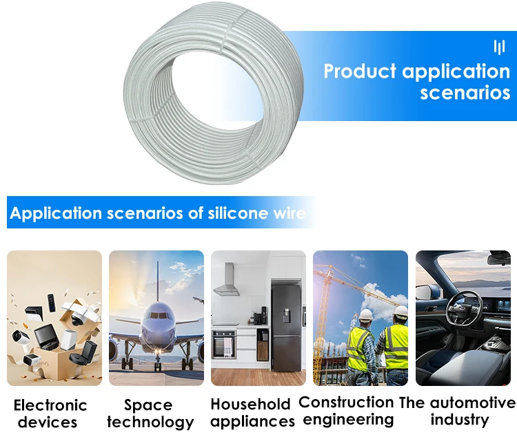 2 * 6mm Glass Fiber Braided Silica Gel Multi-core Wire And Cable With ...