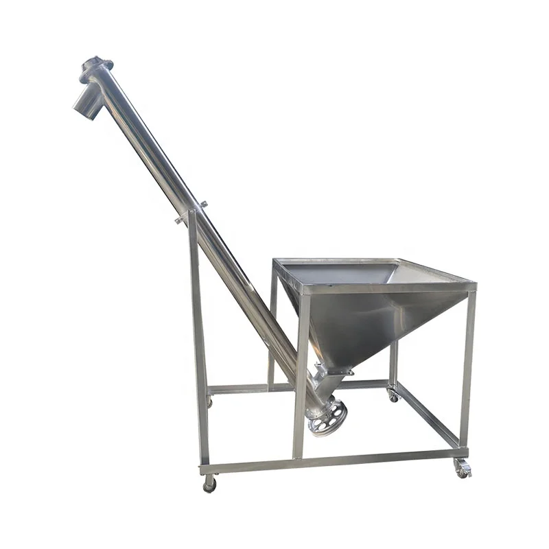 Stainless Steel Pellet Screw Conveyor Bulk Screw Conveyor Plastic Feed ...