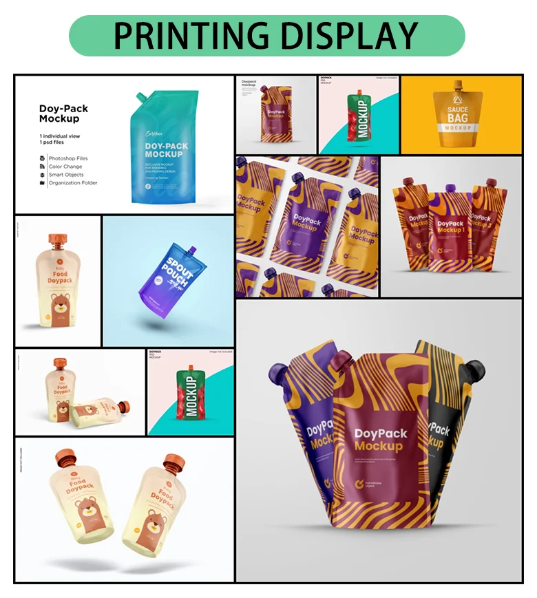 Custom Laminated Plastic Detergent Powder Packaging Bags