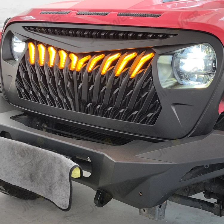 Hawk Wings Grille With Lights For Jeep Wrangler Jl & Gladiator - Buy ...