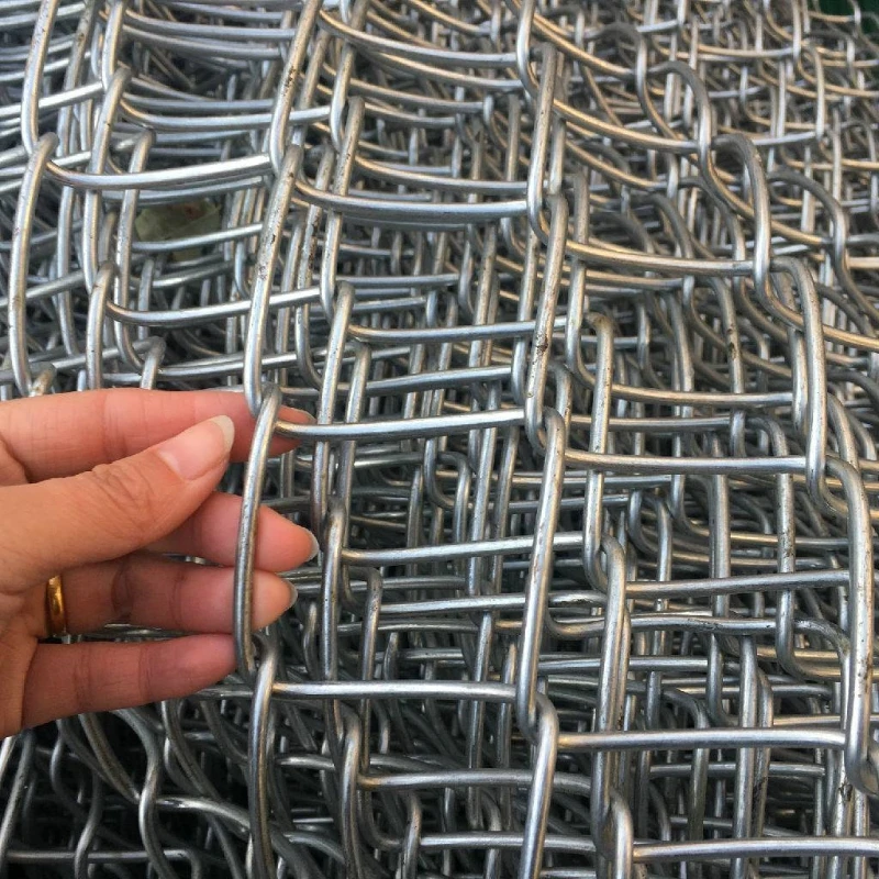 Galvanized Diamond Cyclone Wire Mesh Rolls 6ft Chain Link Fence For ...