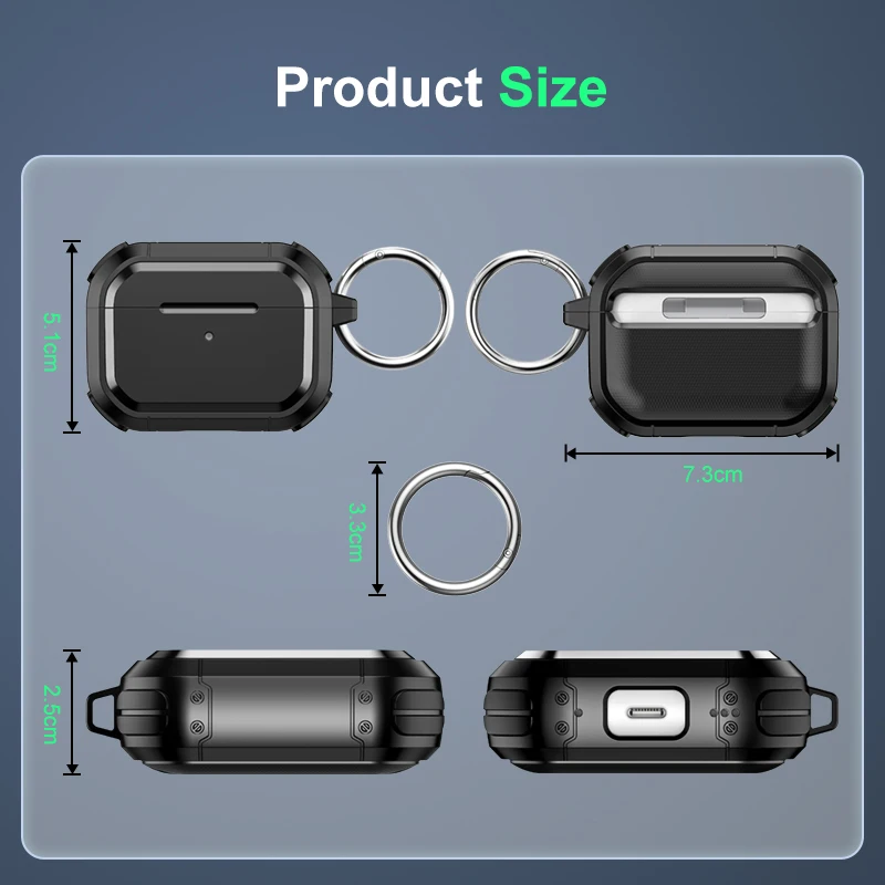 TPU Protective Cover Case for Apple Airpods Pro 2