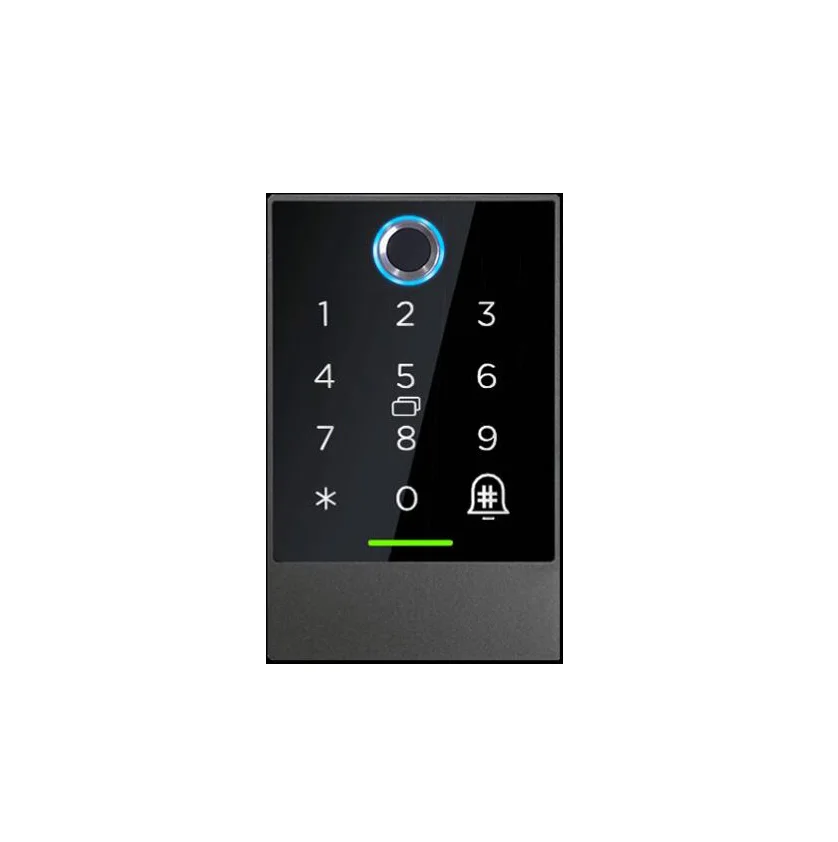 K2F Access Control RFID Card Reader 13.56Mhz Fingerprint Keypad Door ...