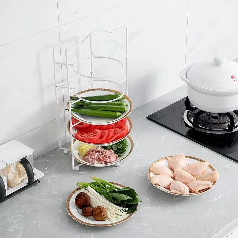 Kitchen Preparation Plate Stackable Food Storage Organizer Cooking ...