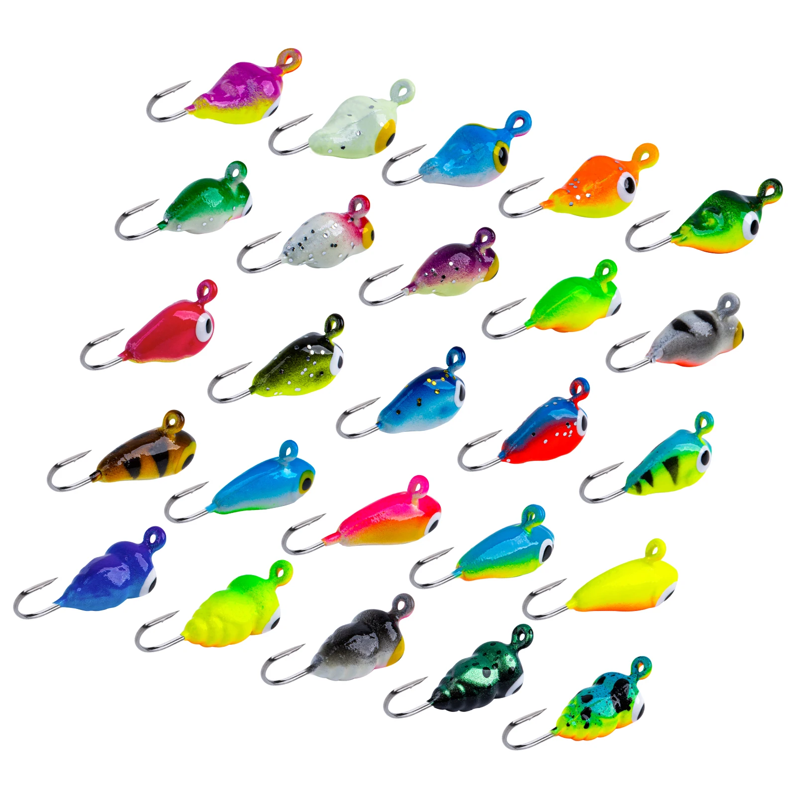 Wholesale Winter Ice Fishing Lure Set - Glow Lead Head Ice Jigs