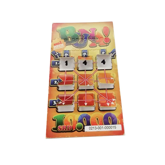 Three-window Pull Tabs Printing Factory Custom Paper Pull Tabs Tickets ...