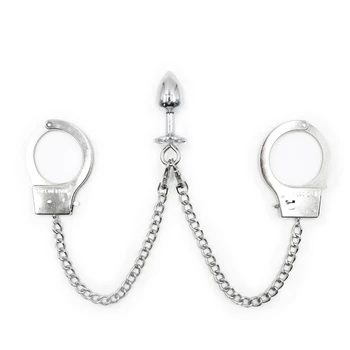 Sexy Metal Handcuffs Tethered Bondage Toy Binding Exotic Accessories ...