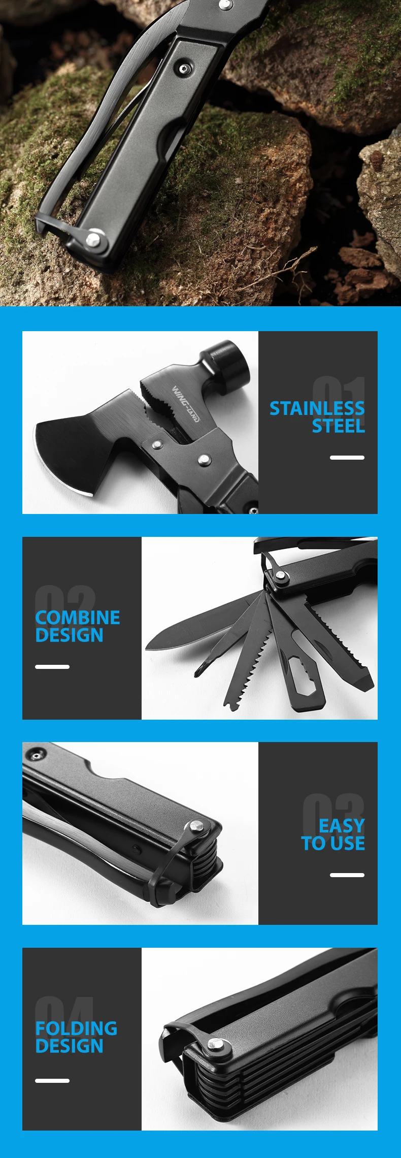 15in1 Outdoor Multi-Function Pliers - Durable & Versatile