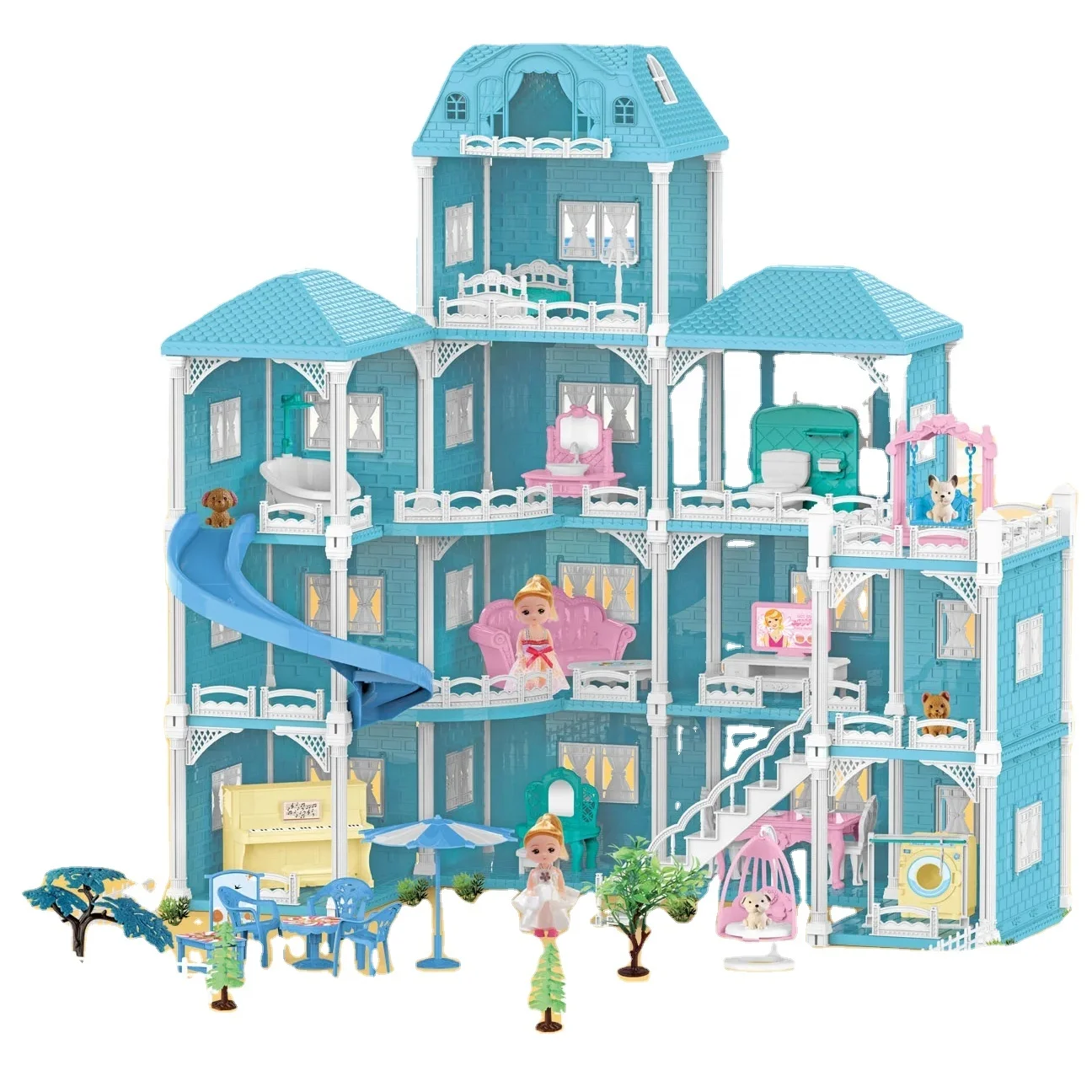 Role Pretend Preschool Outdoor Big Play Clean Design House Plastic ...