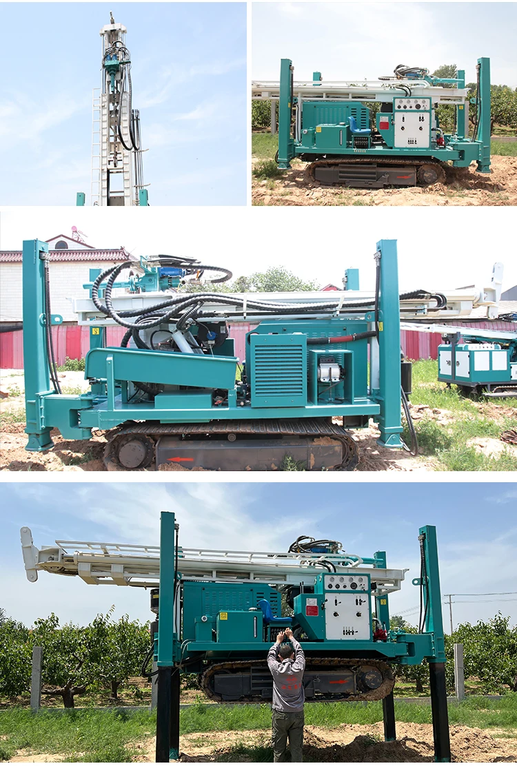 Portable 100m Deep Water Well Drilling Rig Machine 800m Depth Of Truck ...