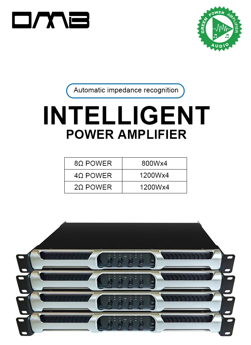 PFA6K4 SRM and PFC Class D 6000W 4-Channel Power Amplifier: Variable ...