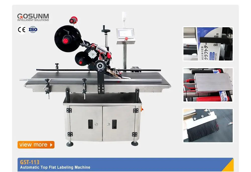 Automatic Label Applicator Machine Adhesive Sticker Flat Labeling ...