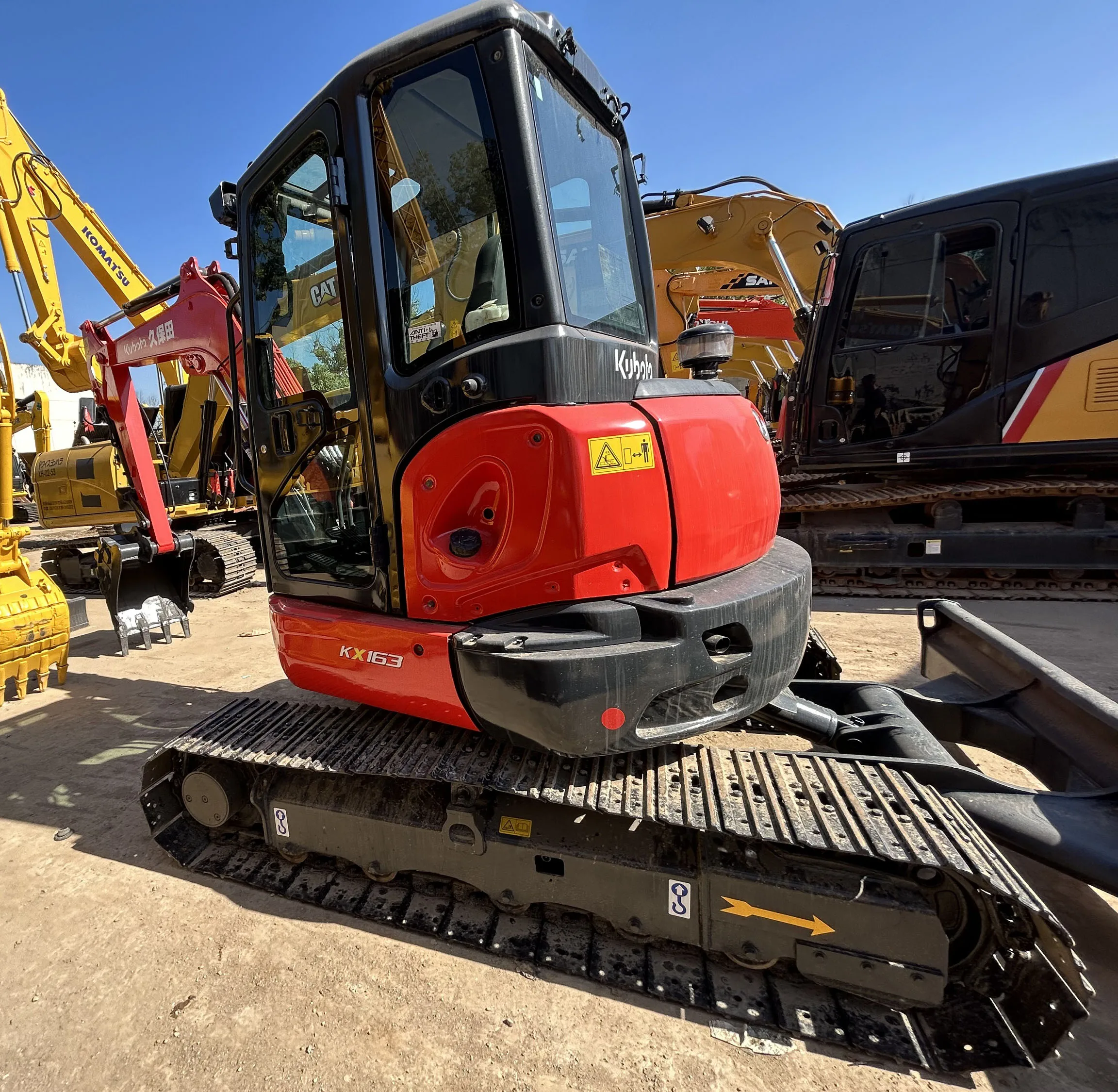 Japan Small Excavator Kubota KX163 Digger Used Mini Multi Function ...