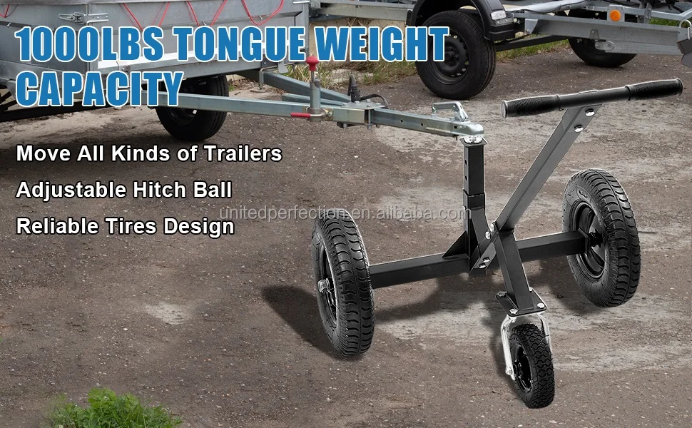 2025 Carbon Steel Trailer Dolly Adjustable Heavy Duty Towing Cart ...