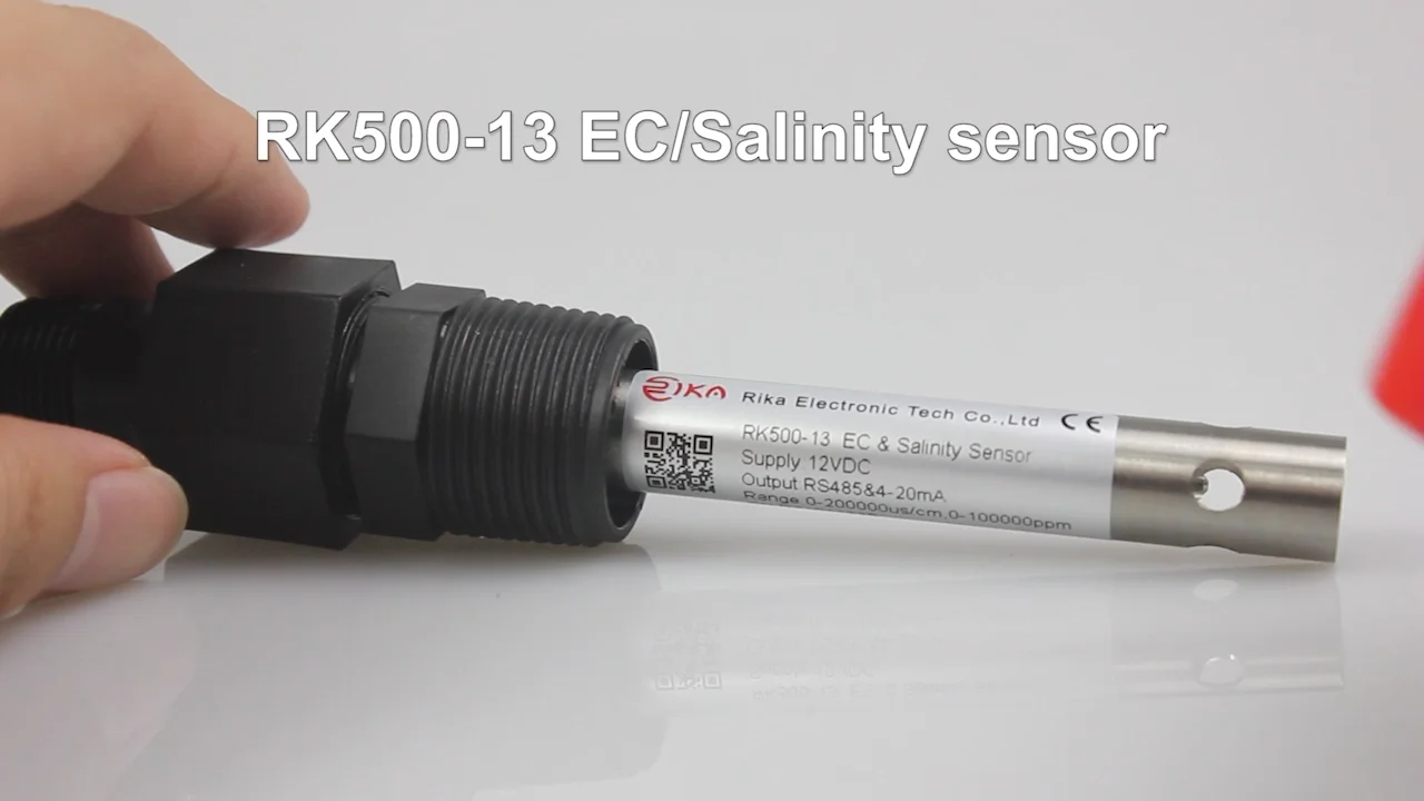 Rika Rk500-13 ออนไลน์น้ำการนำไฟฟ้า Sensor Ec ความเค็มน้ำ Probe Sensor ...