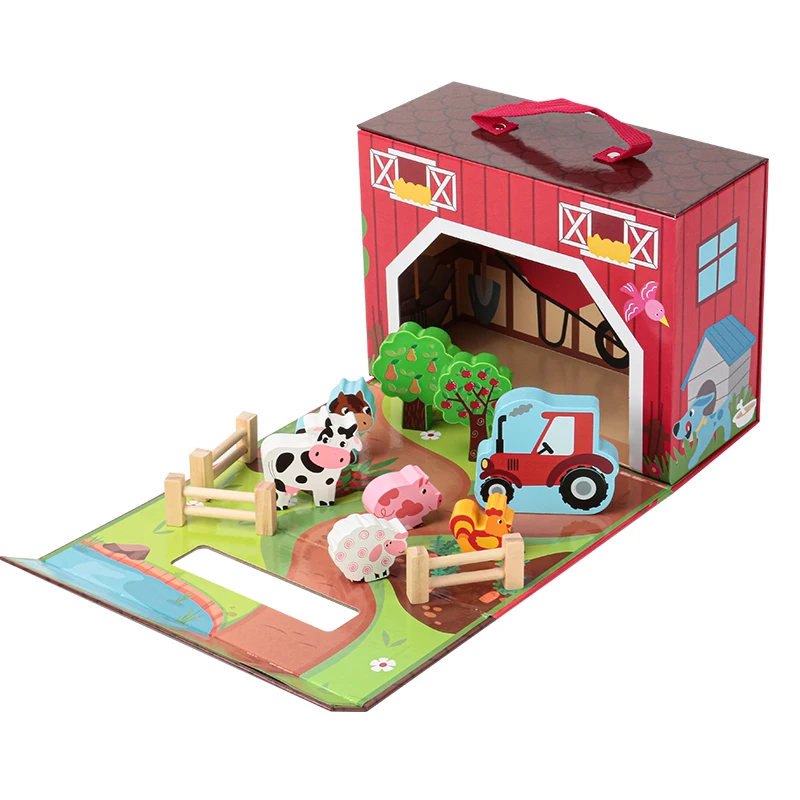 2021 Kids Gift Box Set Wooden Diy Farm Theme Paper Box Toy - Buy Theme ...