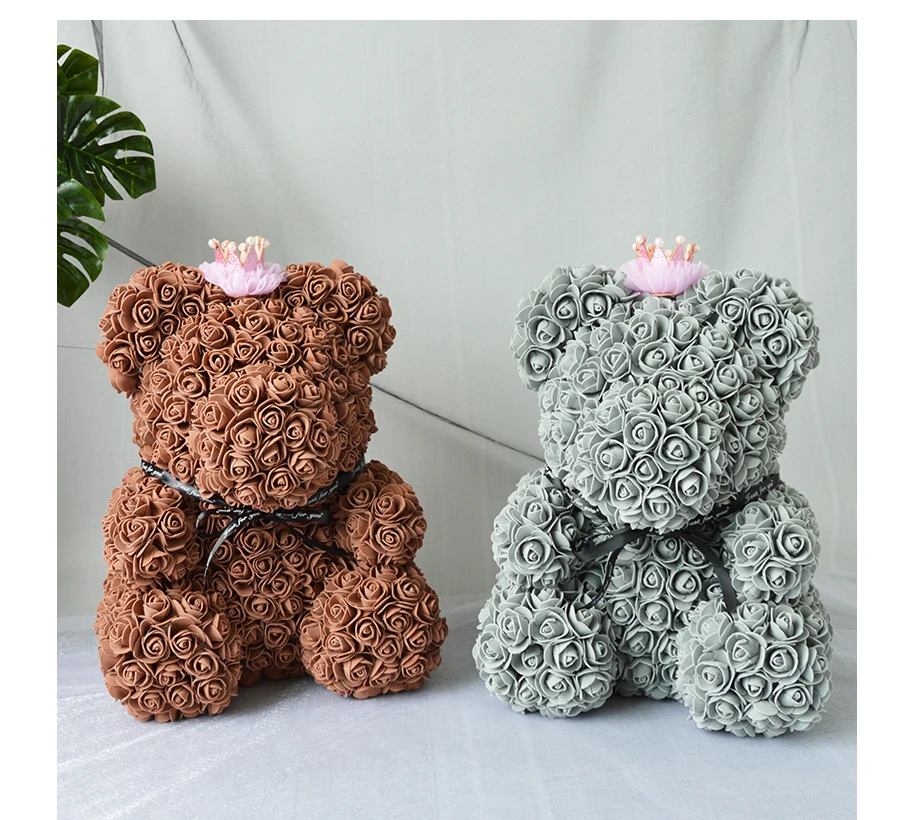 Artificial Rose Bear - Perfect Gift for Anniversaries